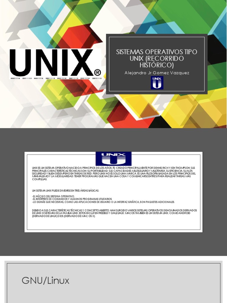Recorrido Historico UNIX | PDF