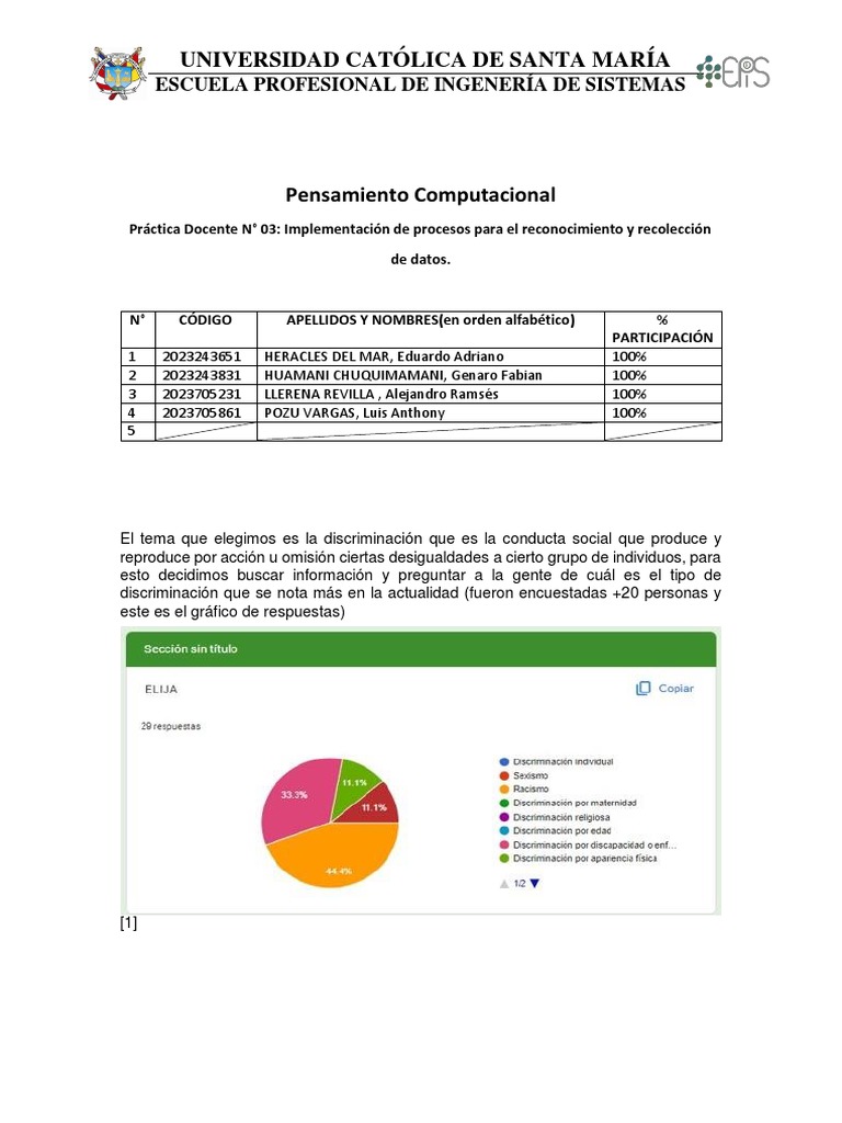 PENSAMIENTO COMPUTACIONAL #03a | PDF | Racismo | Discriminación y relaciones raciales