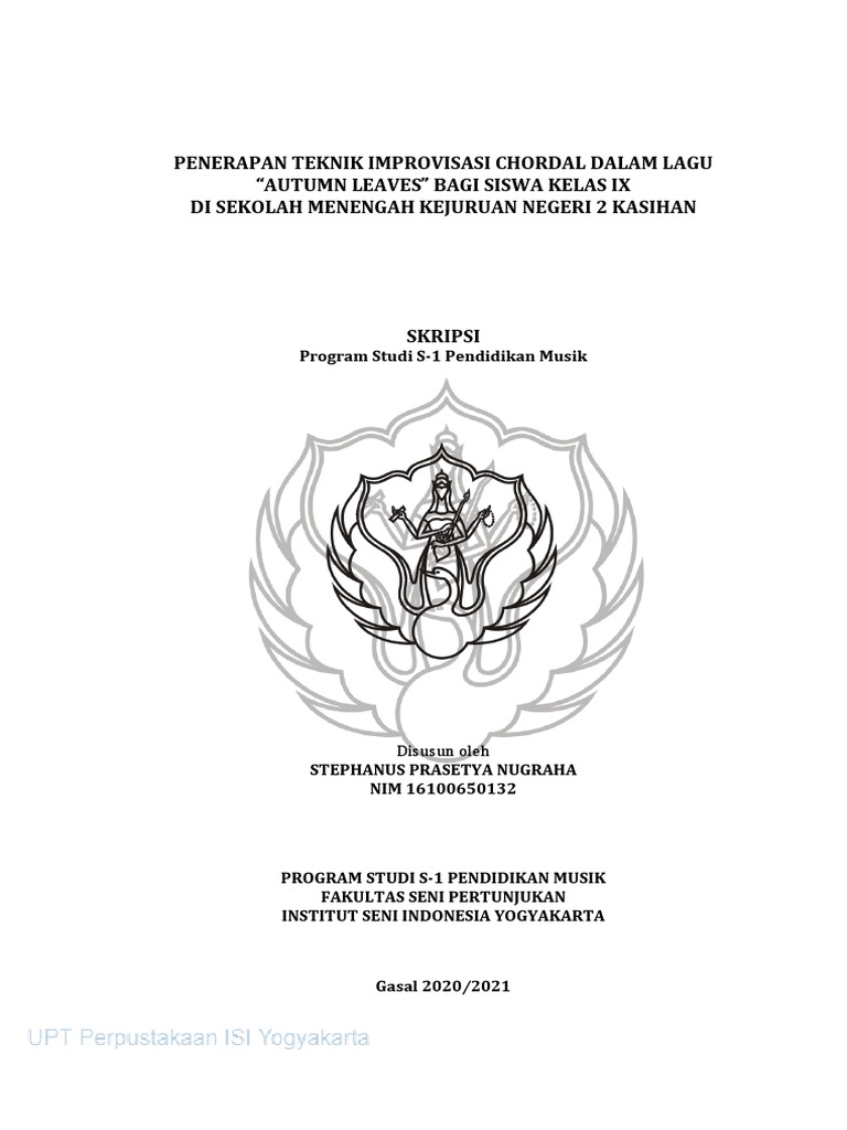 Improvisasi Chordal di SMK Kasihan | PDF | Seni