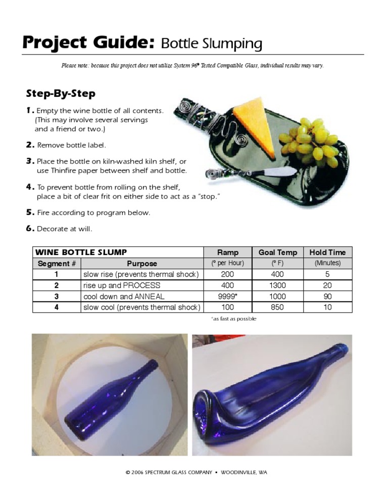 Wine Bottle Slumping Project Guide | PDF