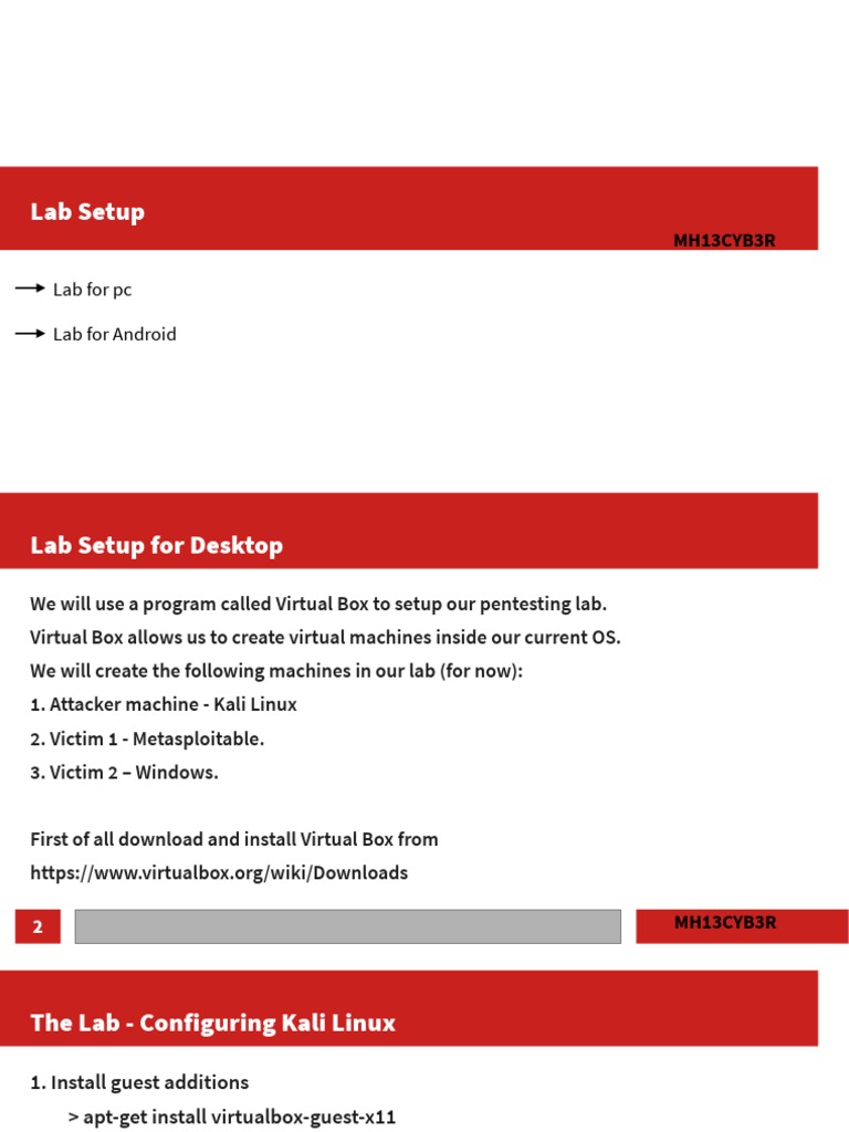 Lab Setup | PDF | Linux Distribution | Microsoft Windows
