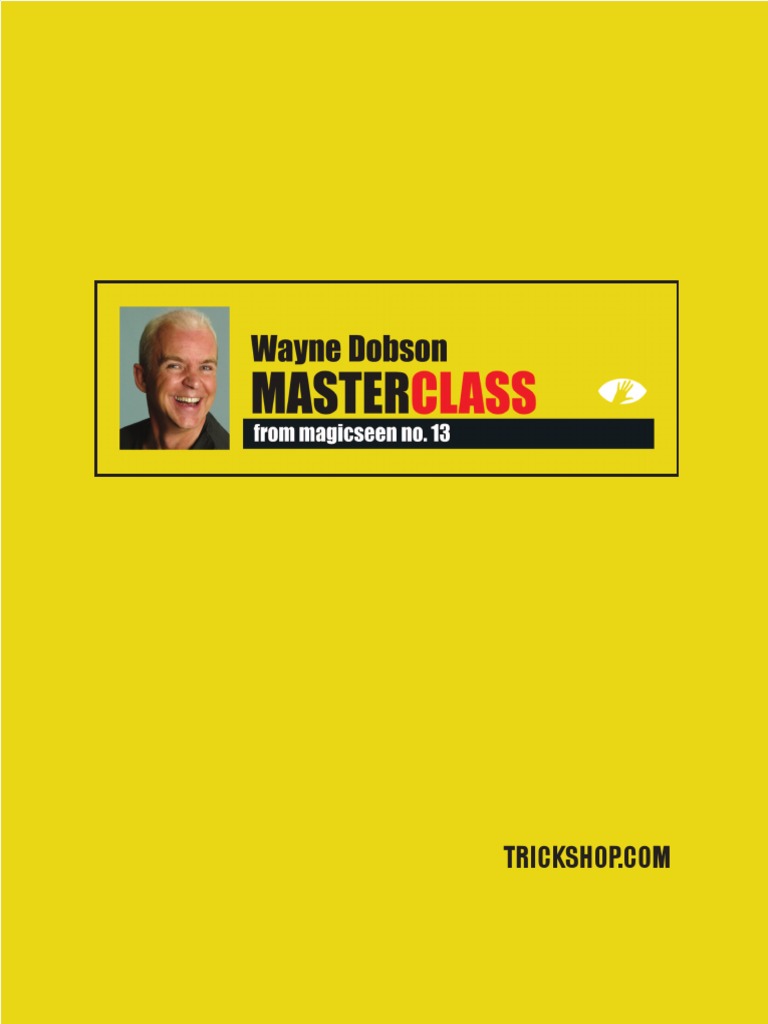 Wayne Dobson 2 Masterclass Effects | PDF