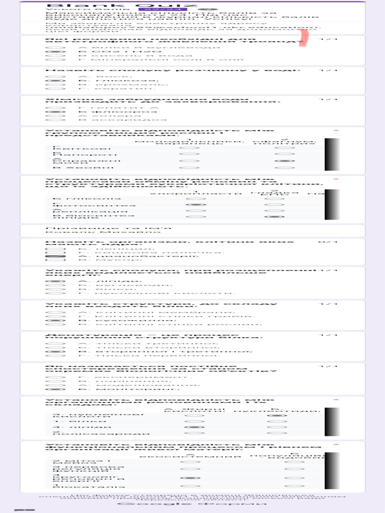 Blank Quiz | PDF