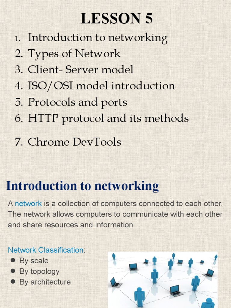 Lesson 5 | PDF | Computer Network | Internet Protocol Suite
