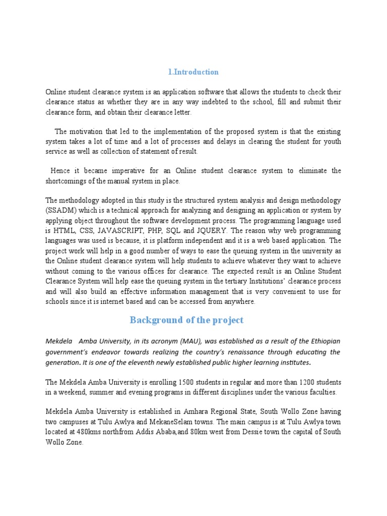 Background of The Project | PDF | Class (Computer Programming) | Object ...