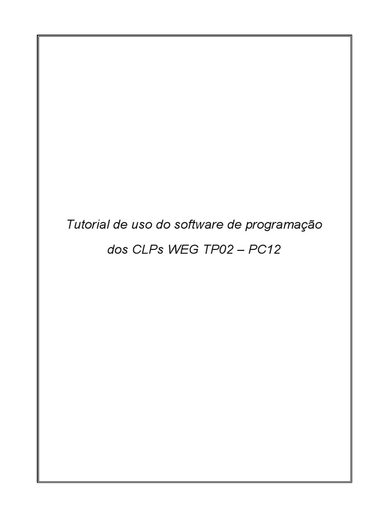 Azdoc - Tips Tutorial CLP Weg tp02 | PDF | Controlador lógico programável | Cronômetro