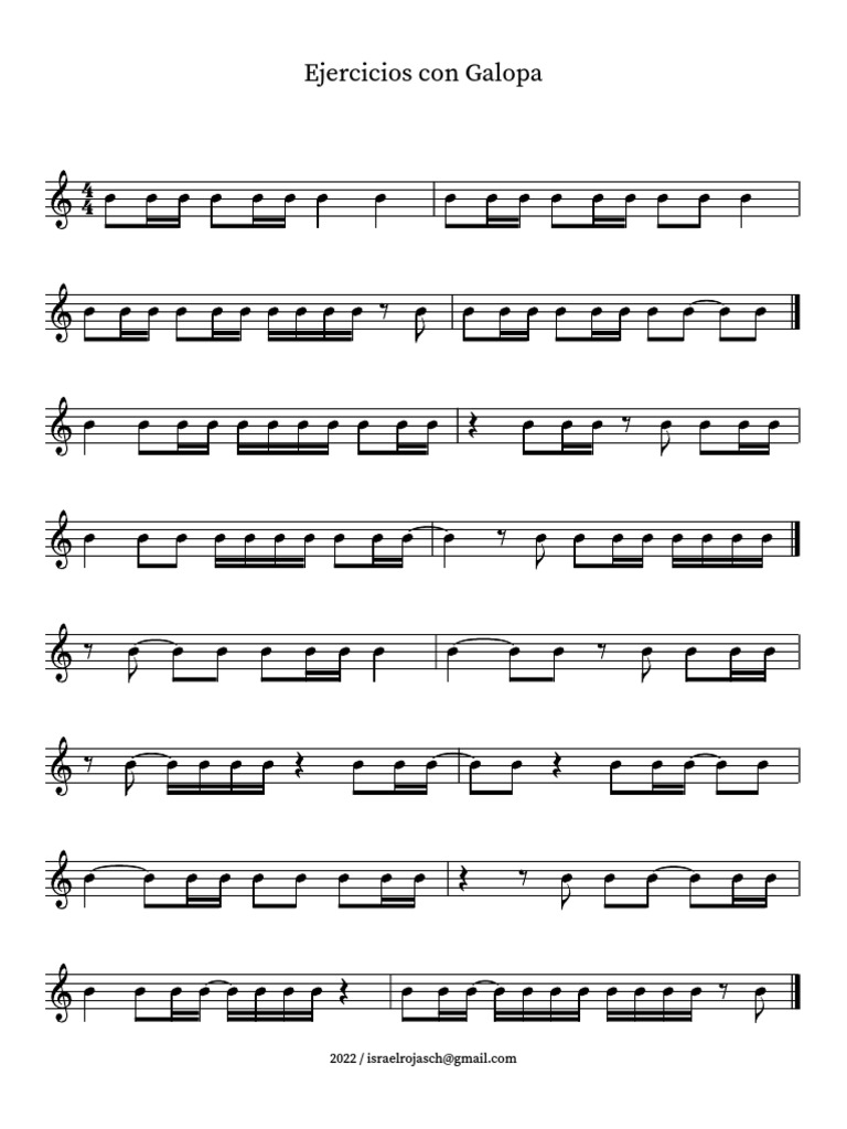 Ejercicios Con Galopa | PDF