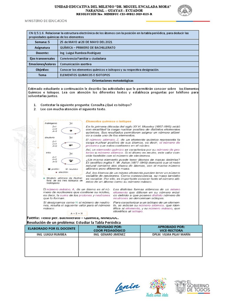 QUIMICA 1-Semana 5 | PDF