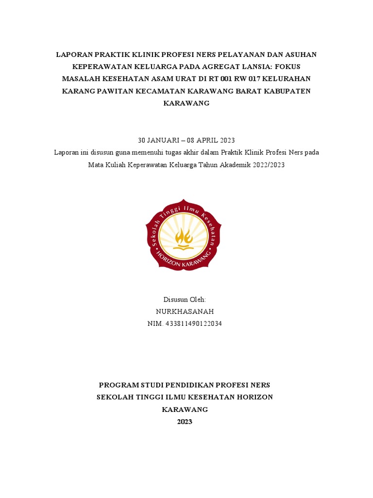 Askep Lengkap Keluarga Nurkhasanah | PDF