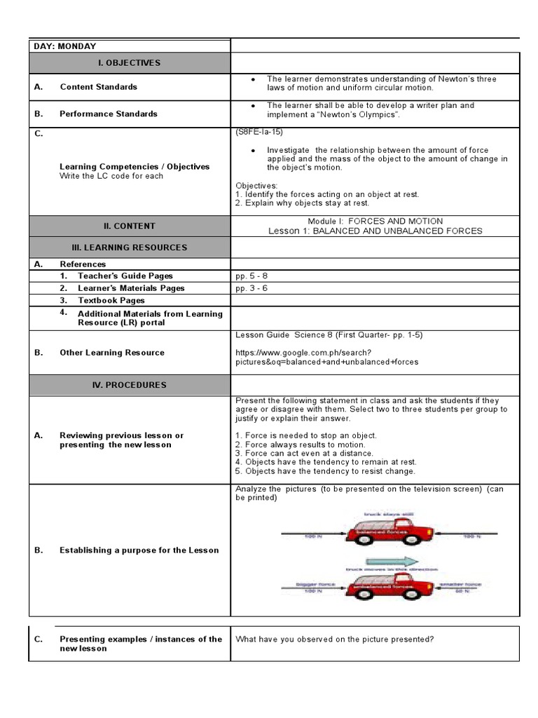 Grade 8 Physics: Forces & Motion | PDF | Force | Mass