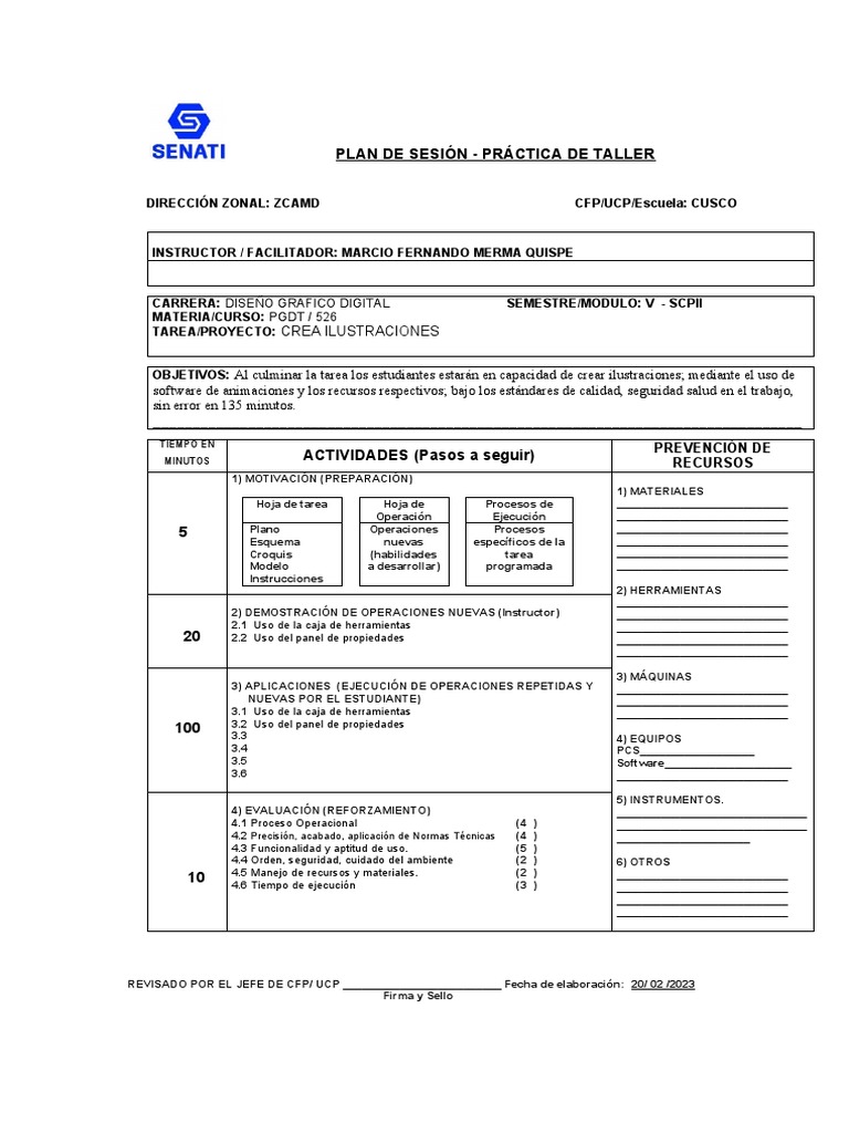 Plan de Sesion Taller SEMINARIO DE PRACTICAS | PDF | Software | Unidad Central de procesamiento