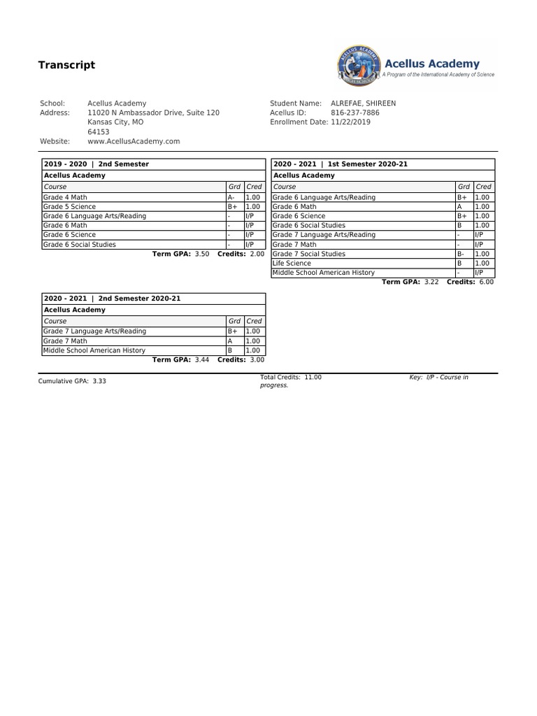 Transcript | PDF | Middle Schools | Educational Institutions