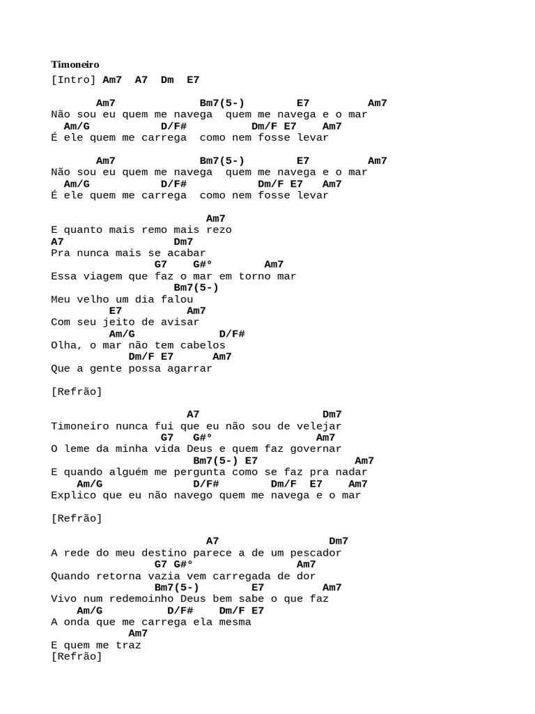 Timoneiro | PDF