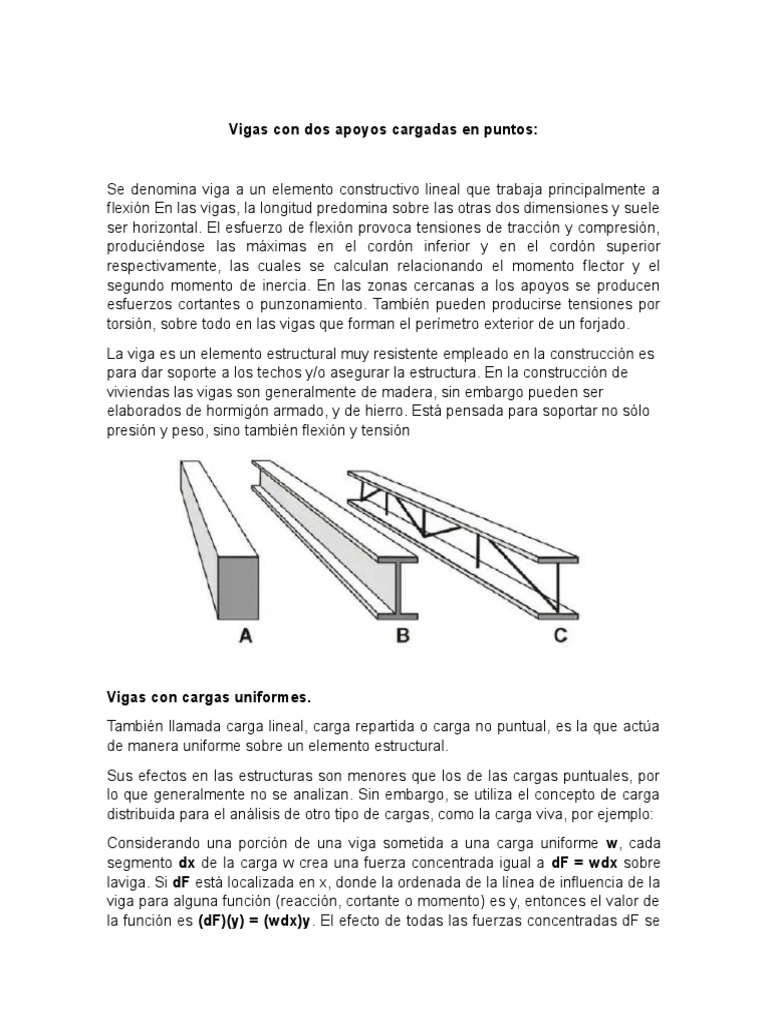 Vigas | PDF | Viga (Estructura) | Ingeniería mecánica