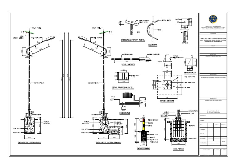 Design Tiang PJUTS 6m | PDF