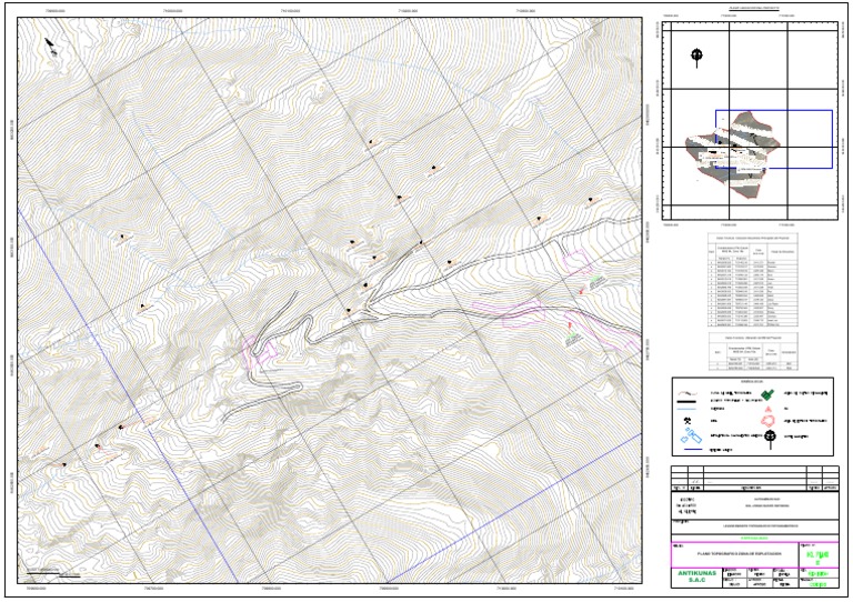 02-Plano Topografico Zona de Explotacion | PDF