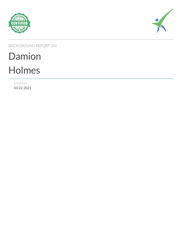 Damion Holmes AL | PDF | Credit | Finance & Money Management