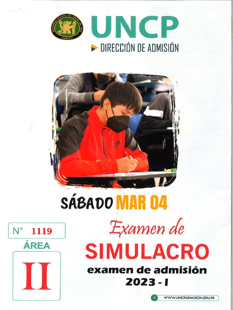 Simulacro Área 2 | PDF