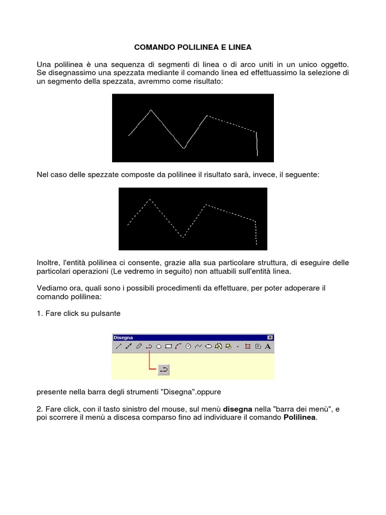 Comando POLILINEA e LINEA | PDF