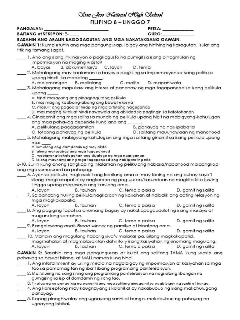 WEEK 7 Q3 Fil 8 | PDF