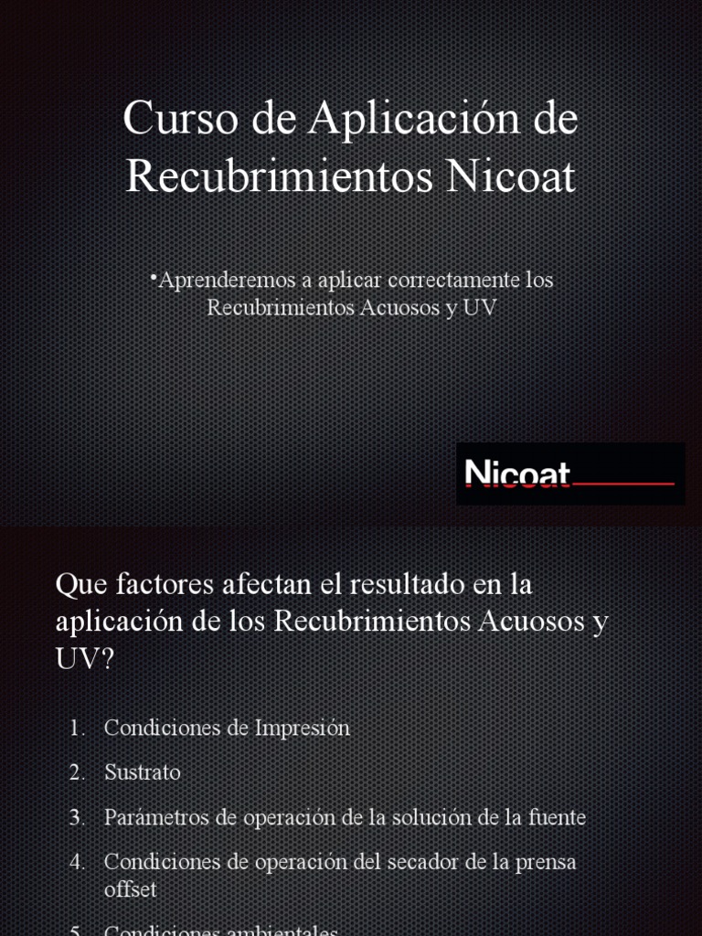 Curso de Aplicación de Recubrimientos Nicoat: - Aprenderemos A Aplicar ...
