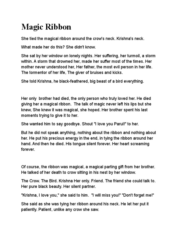 Magic Ribbon Draft 2 | PDF