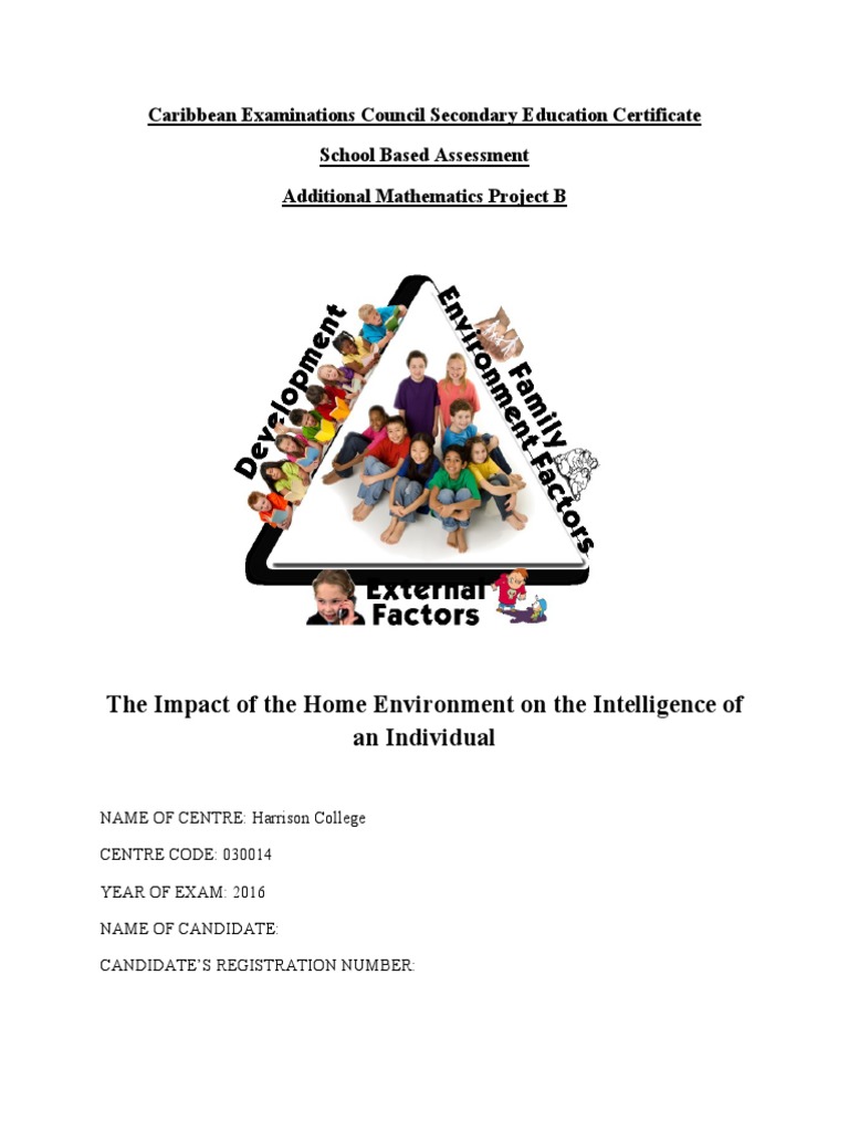 Add Maths Sba Example 2 | PDF | Quartile