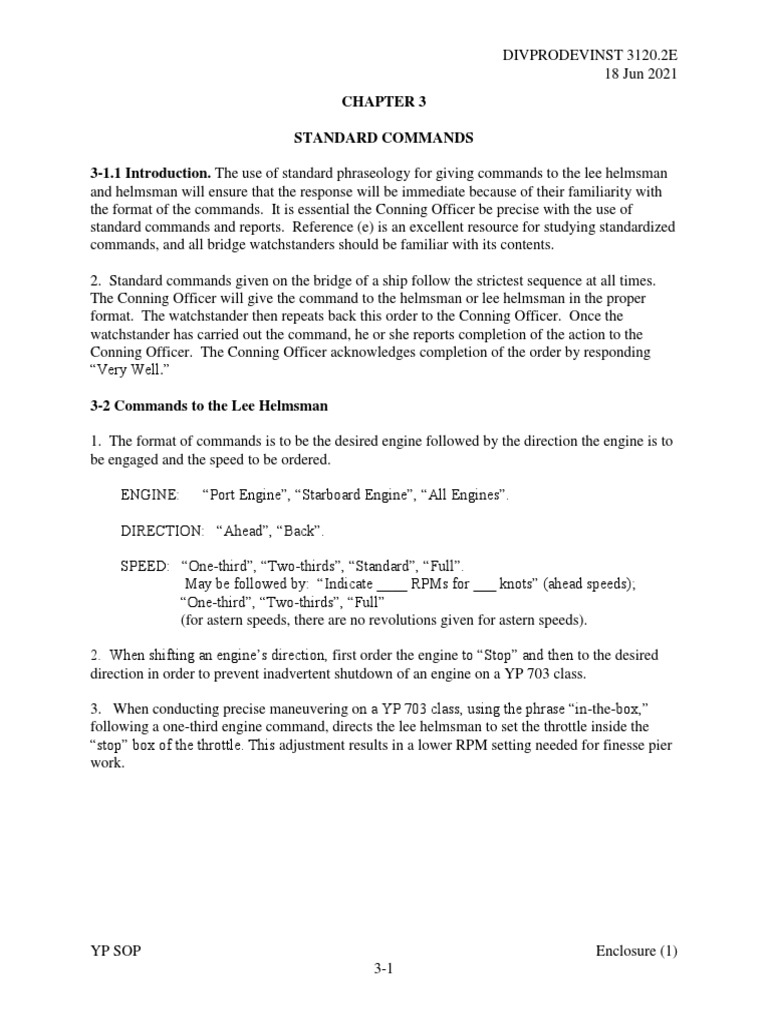 Standard Commands 3-1.1 Introduction. The Use of Standard Phraseology ...
