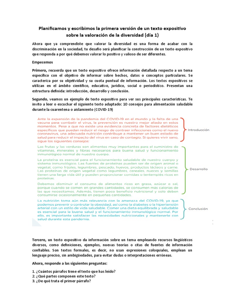 El Texto Expositivo | PDF | Información | Ciencia cognitiva