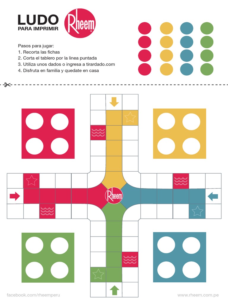 Ludo Imprimible: Instrucciones Juego | PDF | Cocina, comidas y vino ...