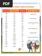 KS2 Descriptive-Setting Word Mat Caves | PDF