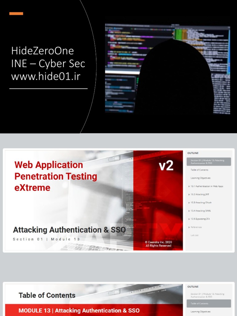 Attacking Authentication & SSO Hide01.ir | PDF
