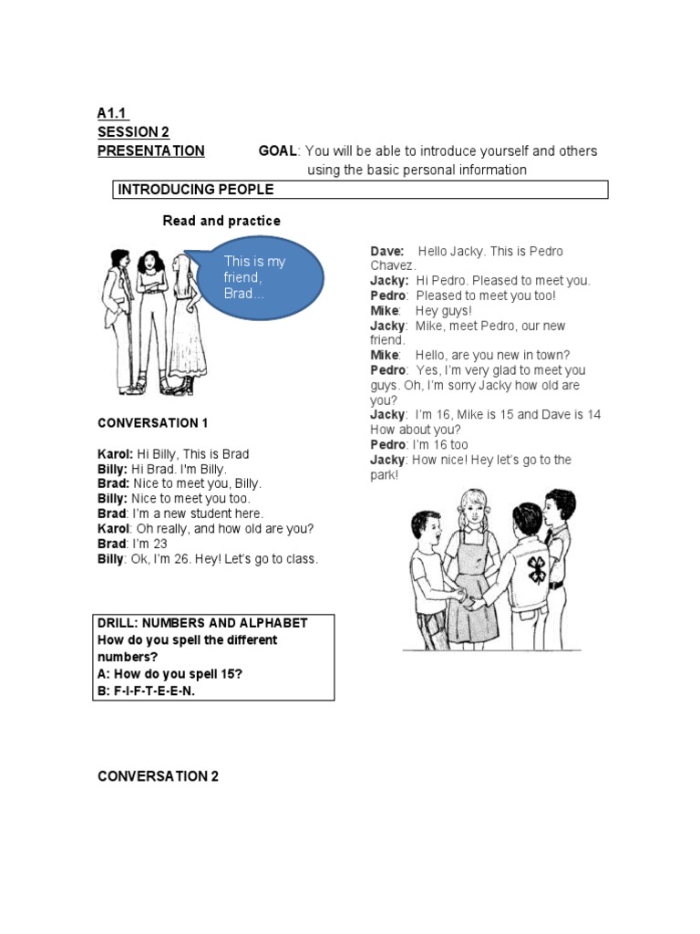 Introduction and Conversation Practice | PDF