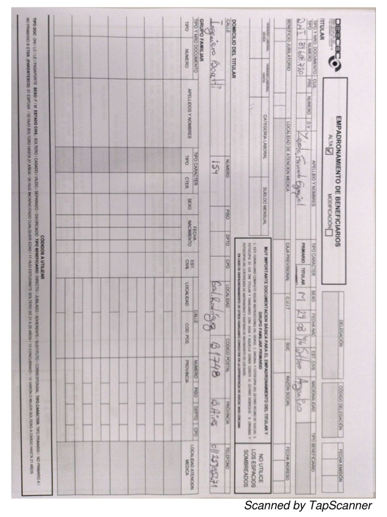 OSECAC Empadronamiento | PDF