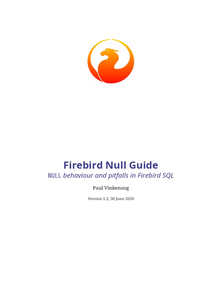 Firebird Null Guide | PDF | Boolean Data Type | Computer Programming