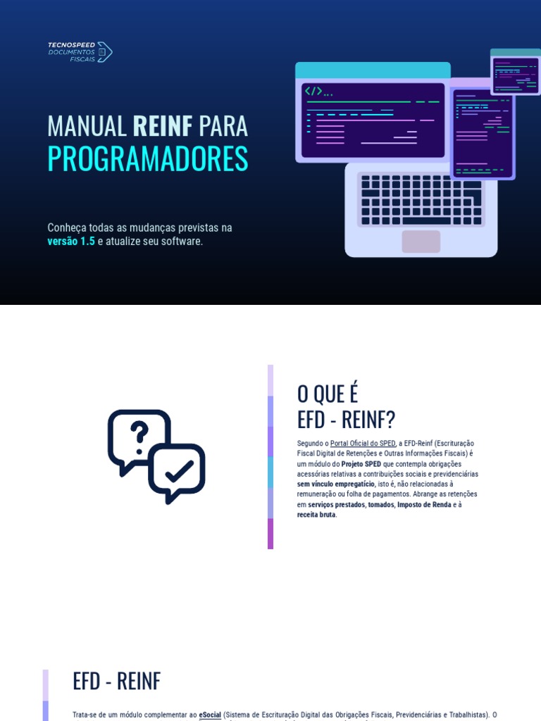 Manual Reinf para Programadores | PDF | Informação | Impostos