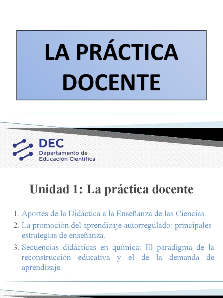 La Práctica Docente | PDF | Aprendizaje | Enseñando