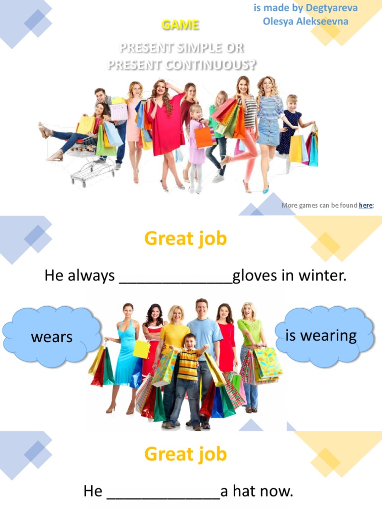 present-simple-vs-present-continuous-clothes-game-boardgames-games-information-gap-activities ...