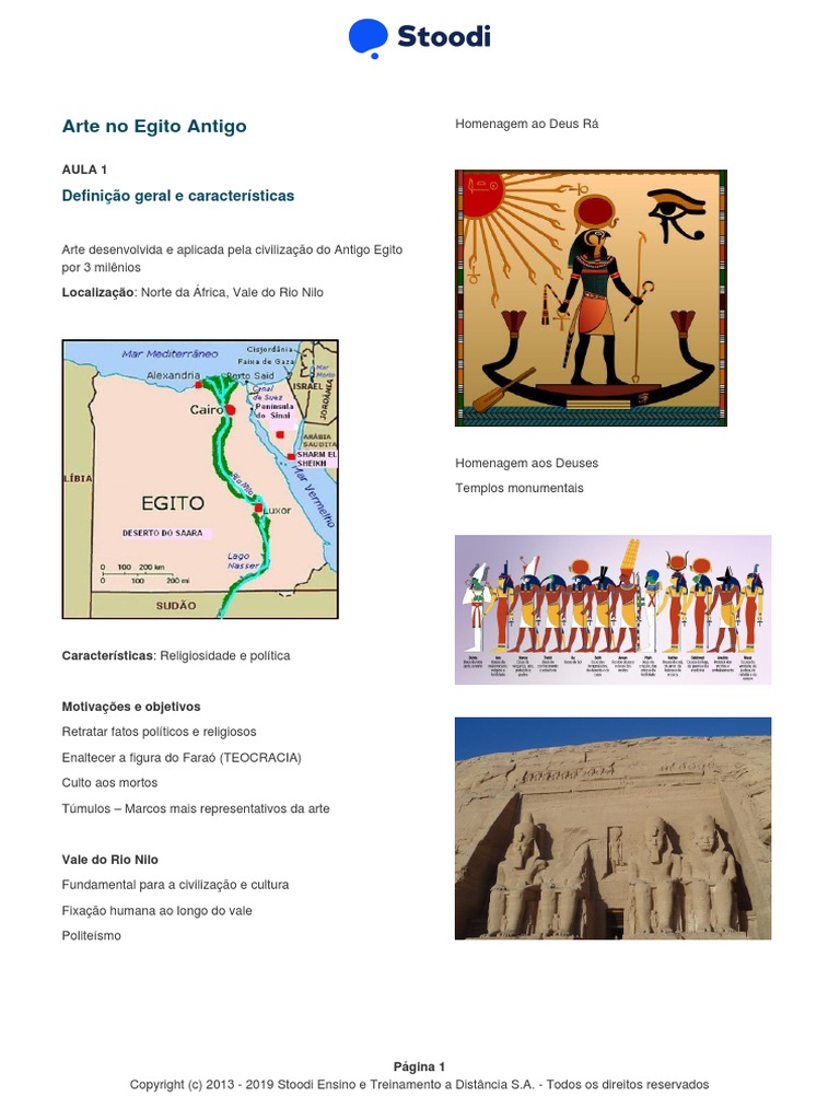 Arte No Egito Antigo Pdf Antigo Egito Pirâmides Egípcias