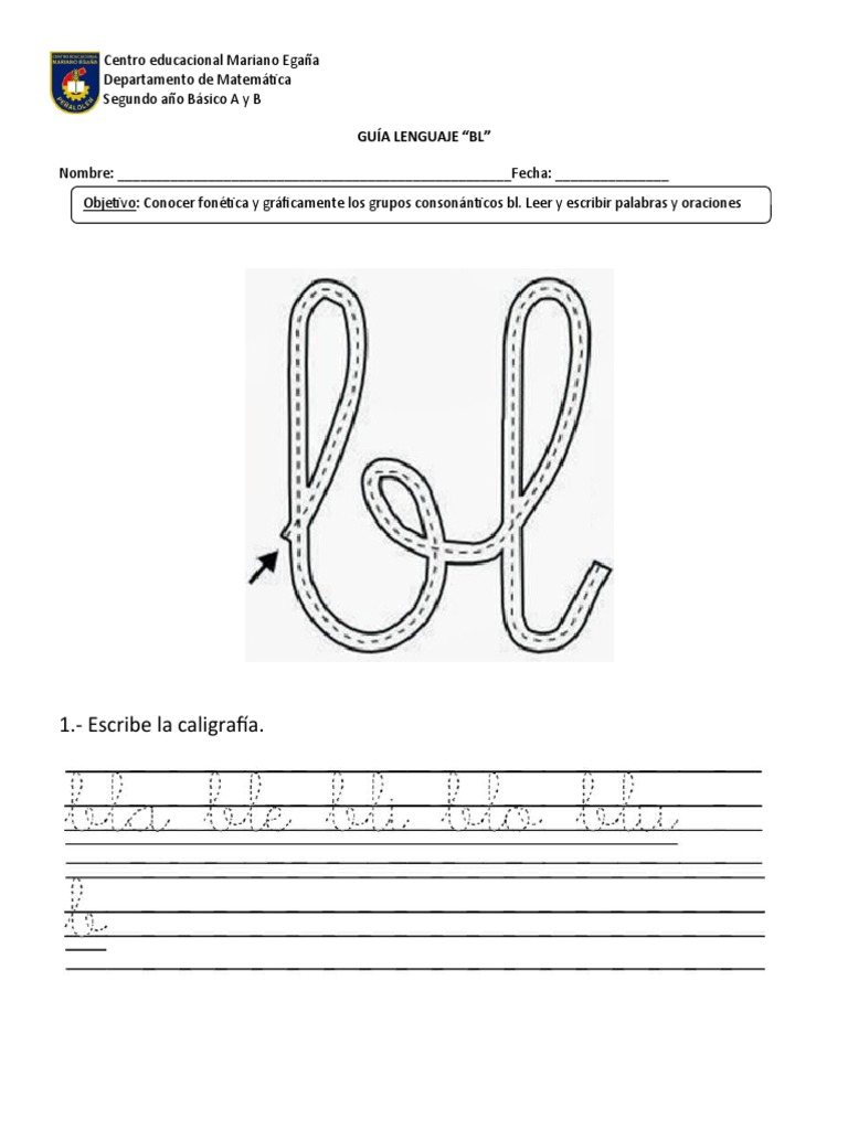 Guía de Fonética: Consonantes "BL" | PDF