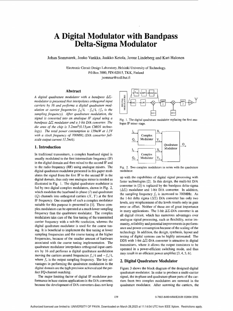 Digital Signal - Wikipedia | PDF | Modulation | Sampling (Signal Processing)