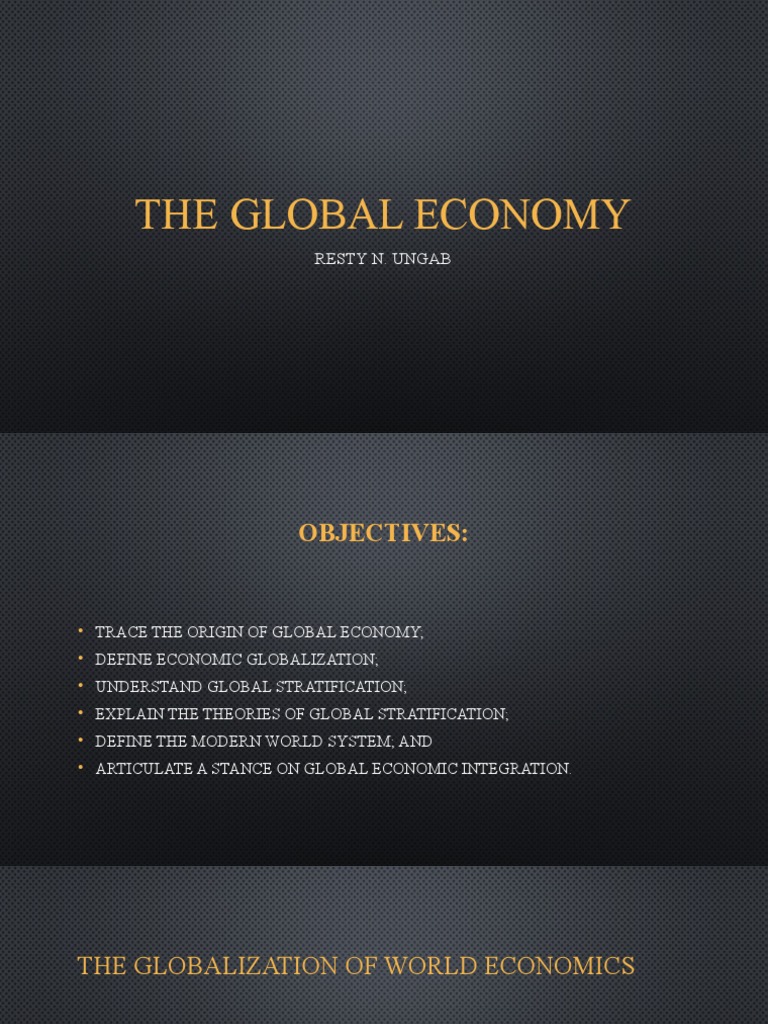 The Global Economy | PDF