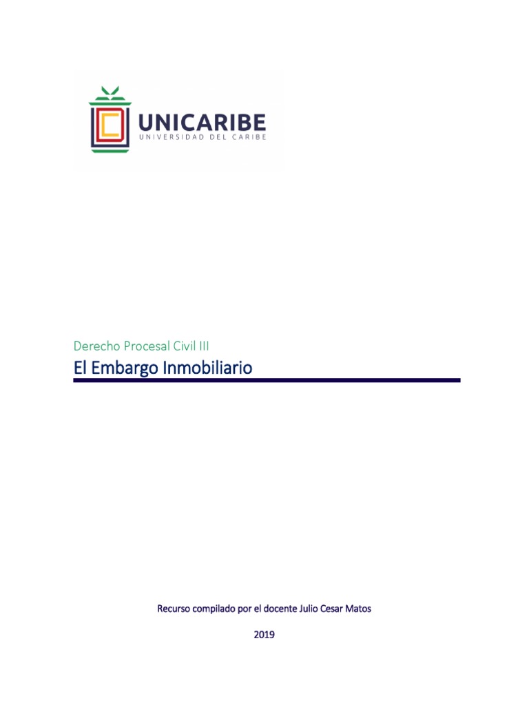 Unidad 5. Recurso 1. El Embargo Inmobiliario | PDF | Pagos | Sentencia ...
