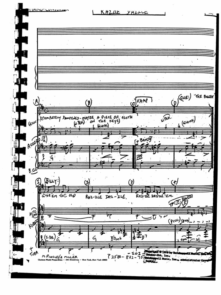 Razzle Dazzle Sheet Music | PDF