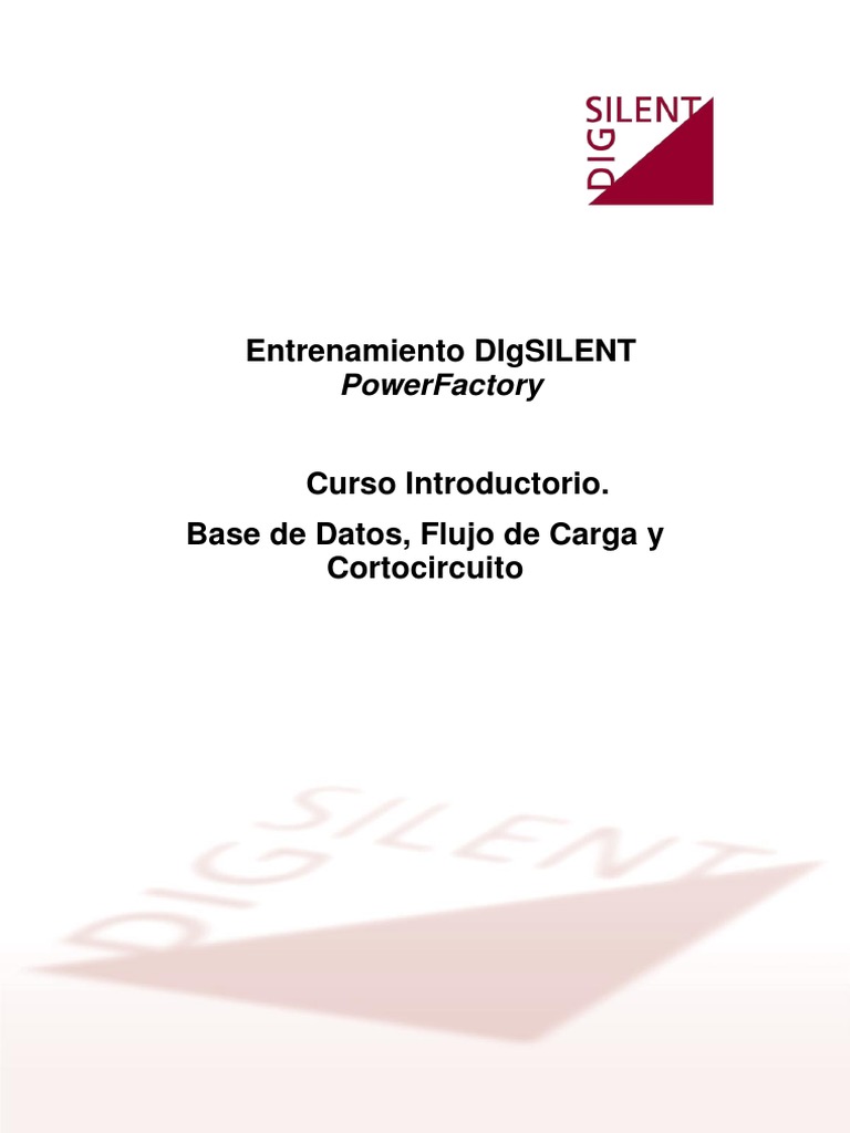Entrenamiento DIgSILENT PowerFactory Cur | PDF | Ventana (informática) | Archivo de computadora