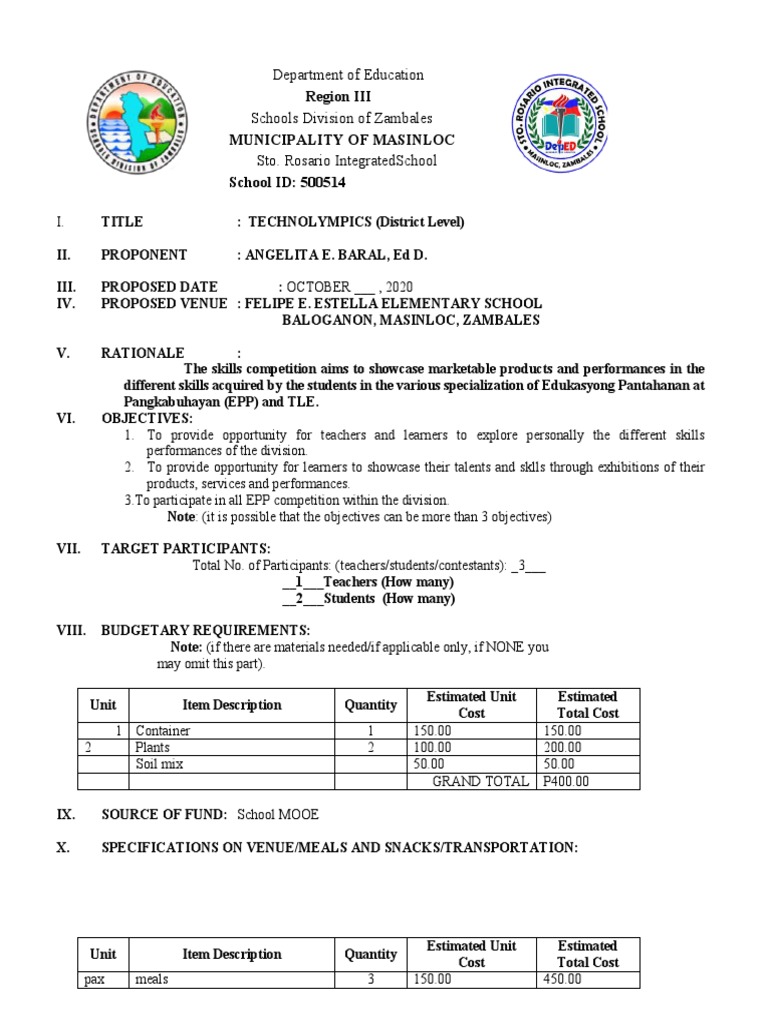 Project Proposal Epp Journ Elem | PDF | Journalism | Cognition