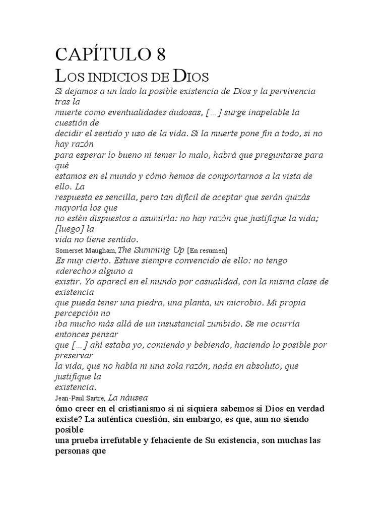 Los Indicios de Dios | PDF | Dios | Existencia de dios