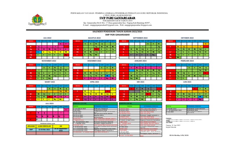 Kalender Pendidikan Tahun 2022 - 2023 | PDF