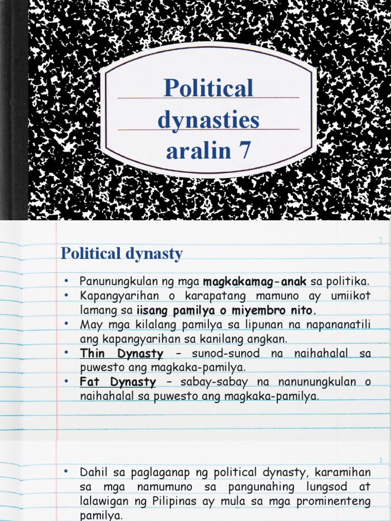 Political Dynasties Aralin 7 | PDF