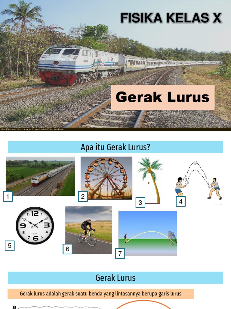 Fisika - Gerak Lurus (Materi 1) | PDF